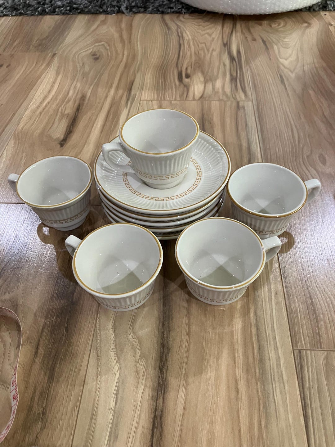 Vintage Shenango Restaurant China. Set of 5 Cup and Saucers Made in the ...