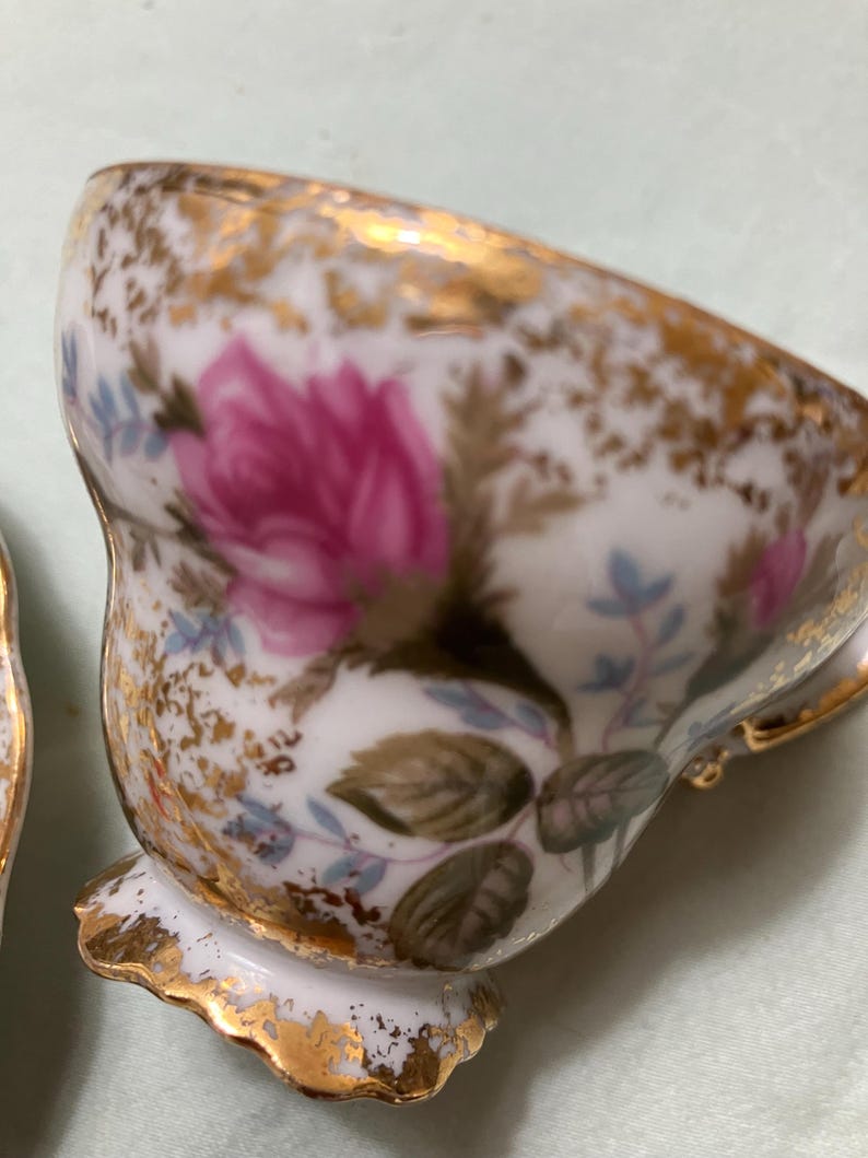 Vintage Betson Demitasse Bone China Hand Painted Cup and Saucer - Etsy