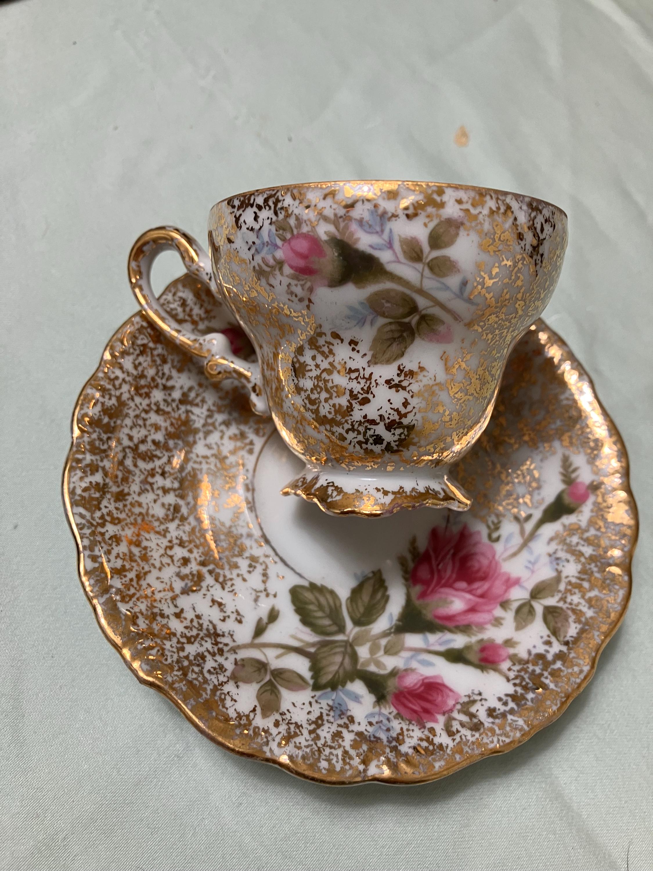 Vintage Betson Demitasse Bone China Hand Painted Cup and Saucer - Etsy