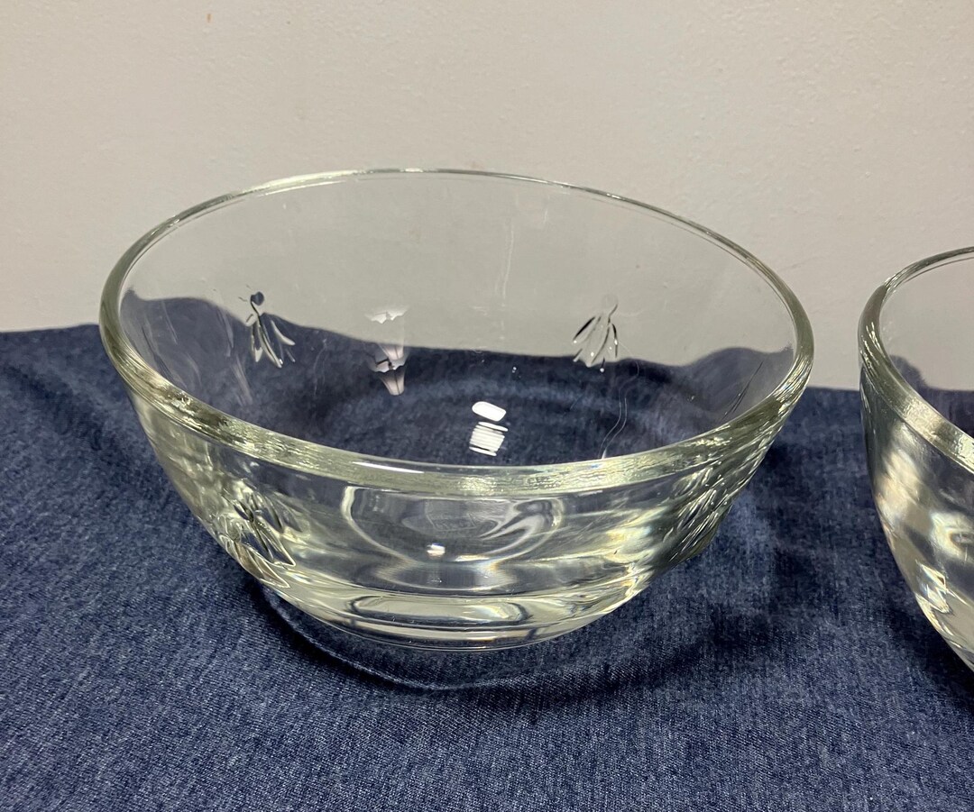 Vintage La Rochere Glass Bowls. Made in France - Etsy