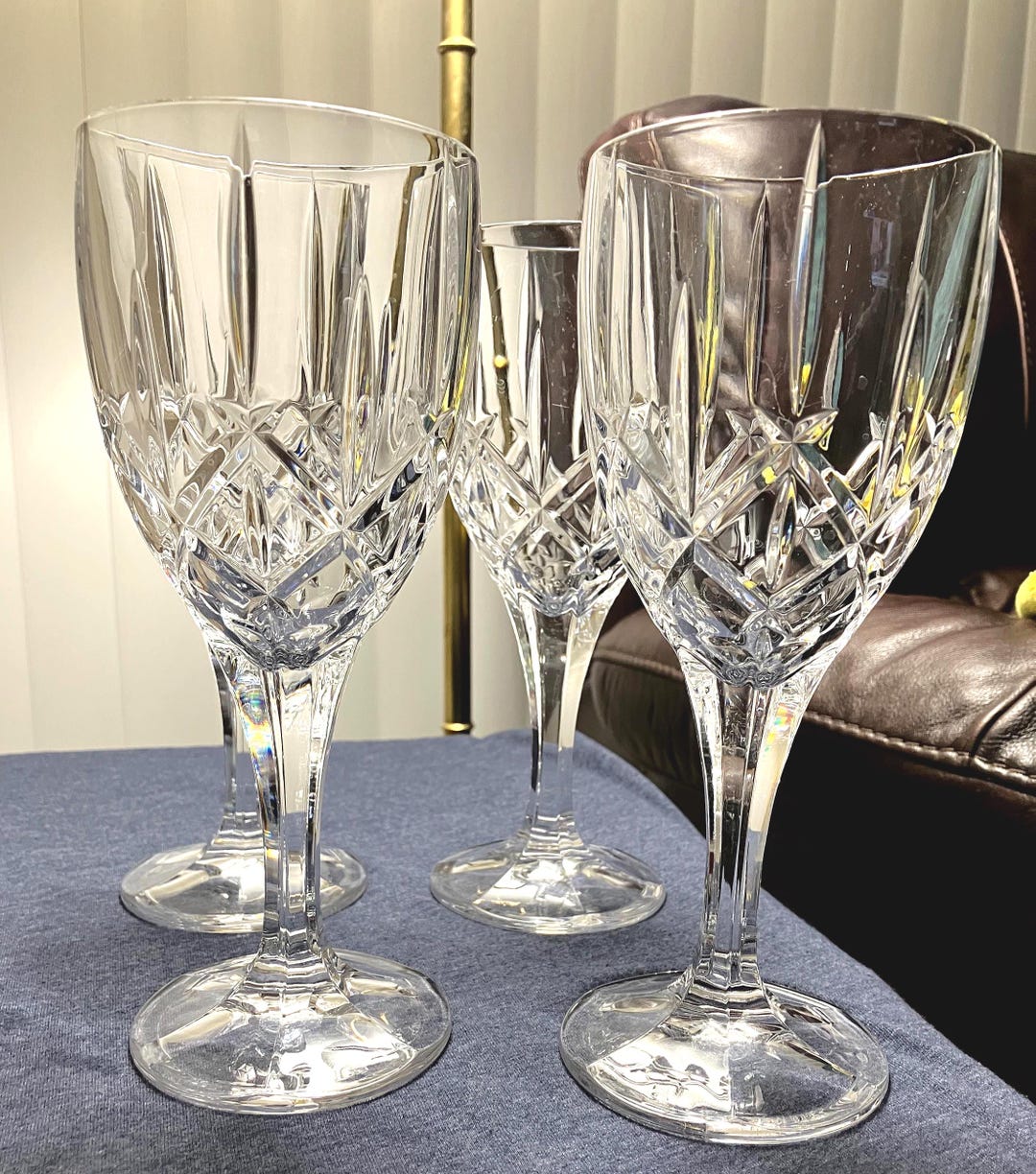 Gorham Lady Anne Signature Lead Crystal Wine Glasses. Set of 7 - Etsy