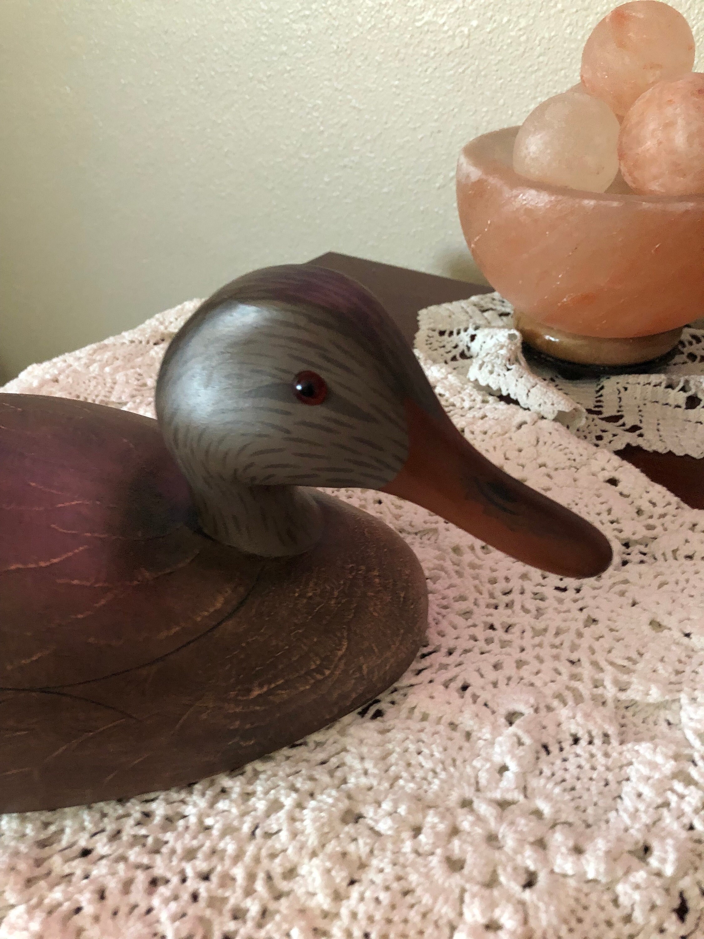 Vintage Ethan Allen Hand Painted Mallard Wooden Duck Signed by Artist ...