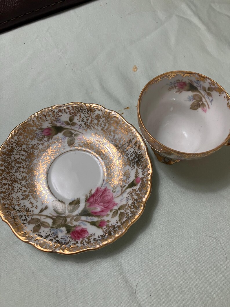 Vintage Betson Demitasse Bone China Hand Painted Cup and Saucer - Etsy