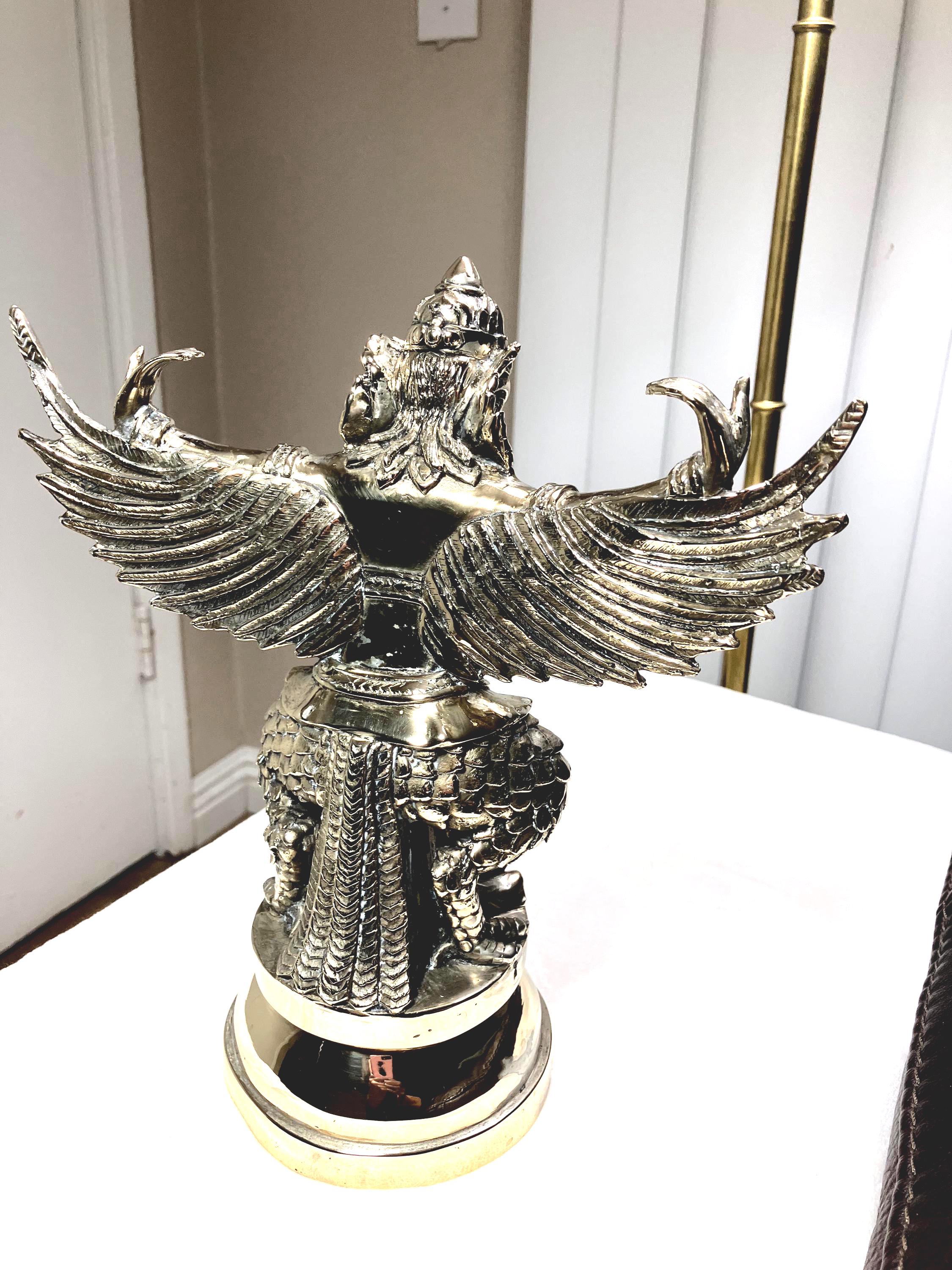 Vtg Thai Big Garuda Krut Brass Statue - Etsy