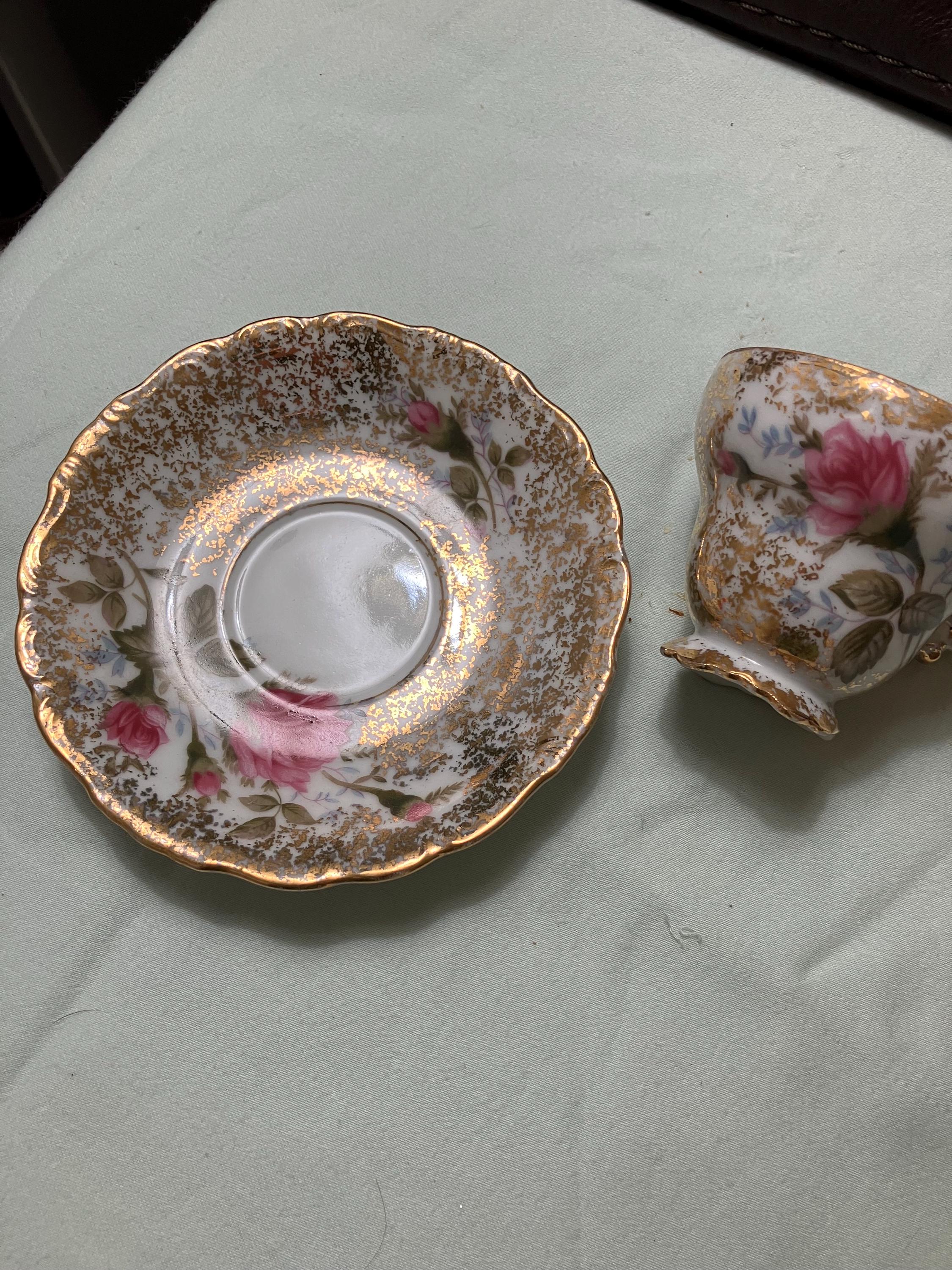 Vintage Betson Demitasse Bone China Hand Painted Cup and Saucer - Etsy