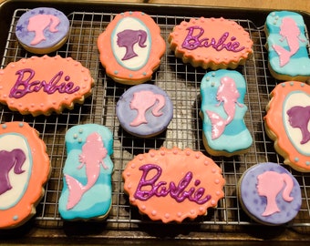 Barbie Decorated Cookies - Etsy