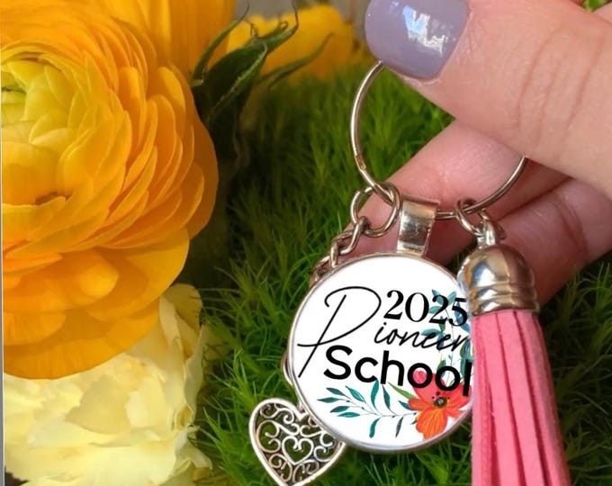 2025 Pioneer School Keychain - Personalized - Two Color Designs - Etsy