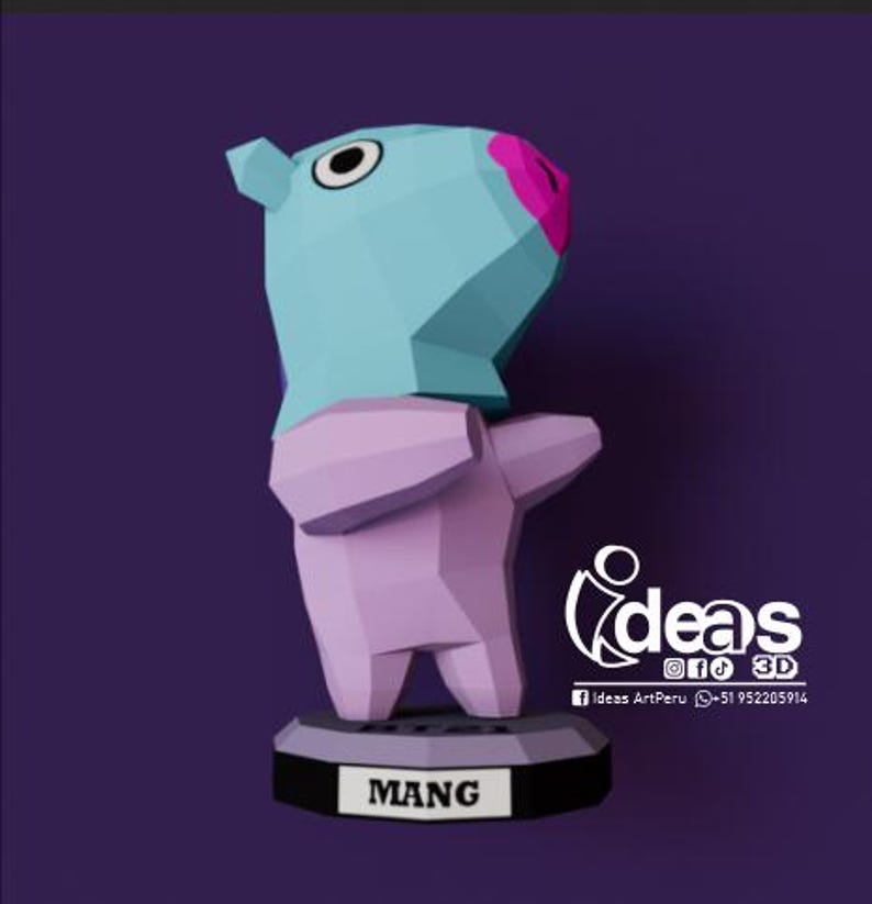 MANG BT21 PAPERCRAFT - Etsy