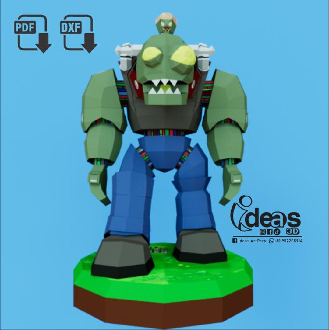 ZOMBOT PAPERCRAFT TEMPLATES - Etsy UK
