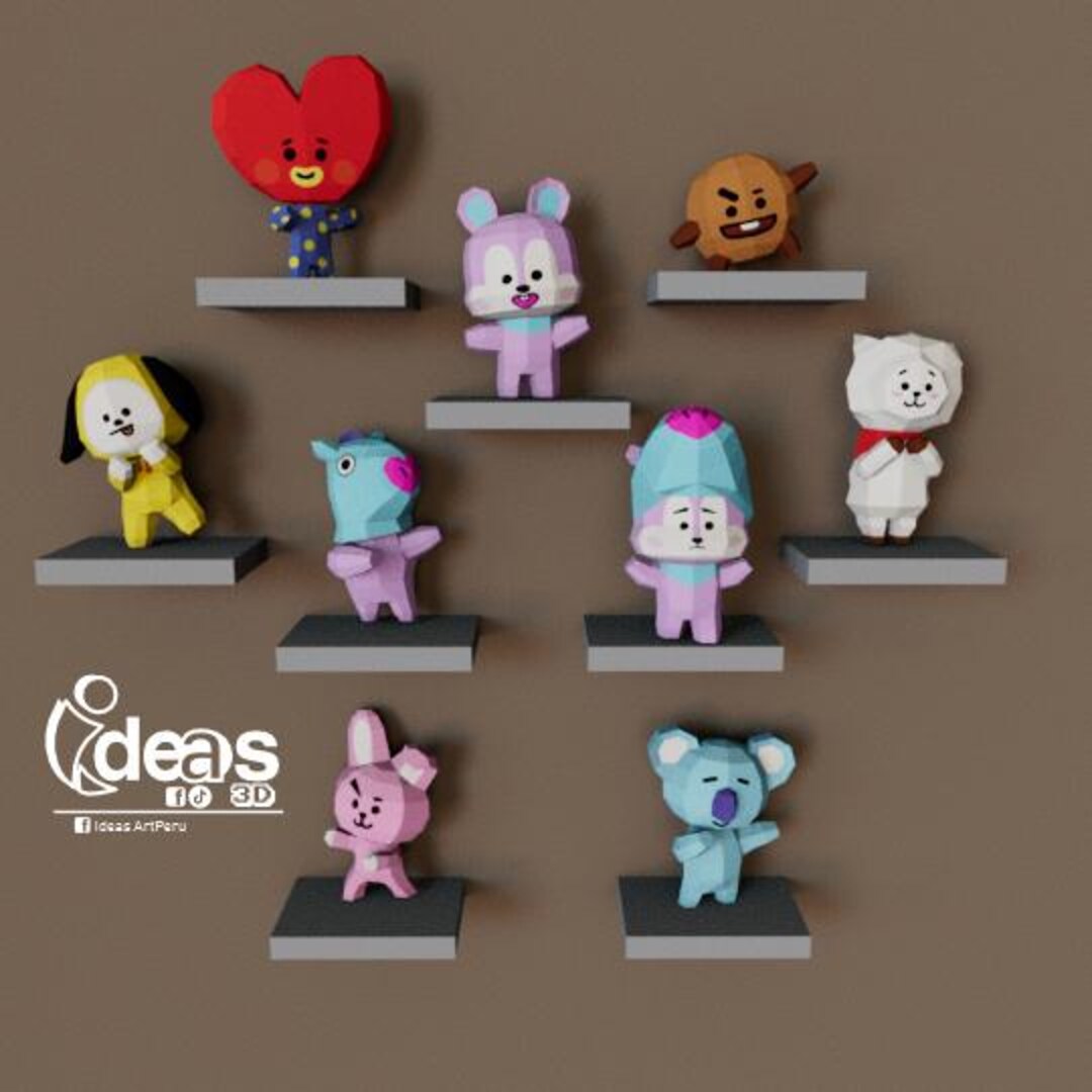 BT21 PAPERCRAFT COLLECTION - Etsy