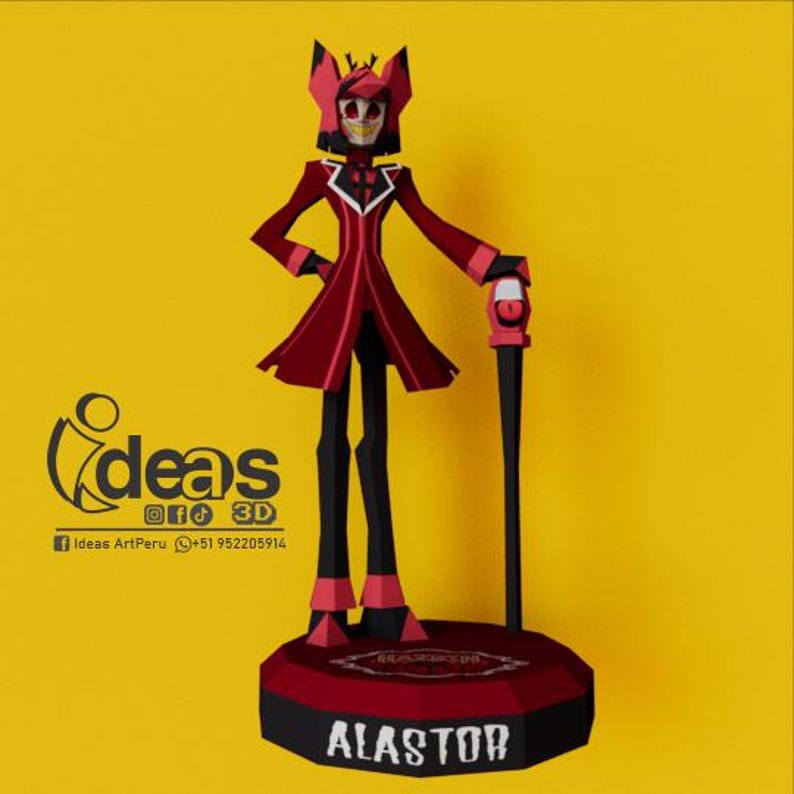 ALASTOR HOTEL HAZBIN With Texture - Etsy