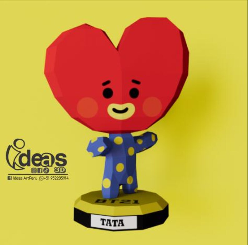 TATA BT21 PAPERCRAFT - Etsy