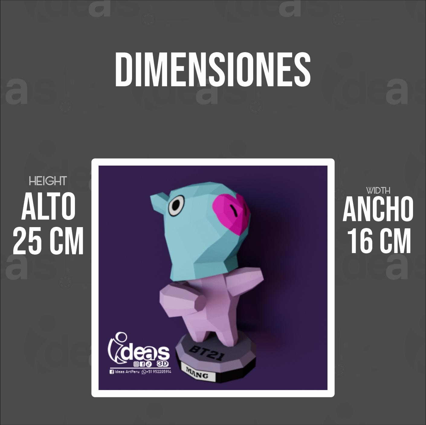 MANG BT21 PAPERCRAFT - Etsy