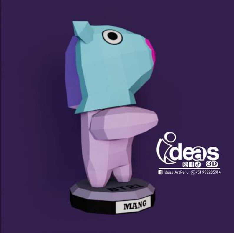 MANG BT21 PAPERCRAFT - Etsy