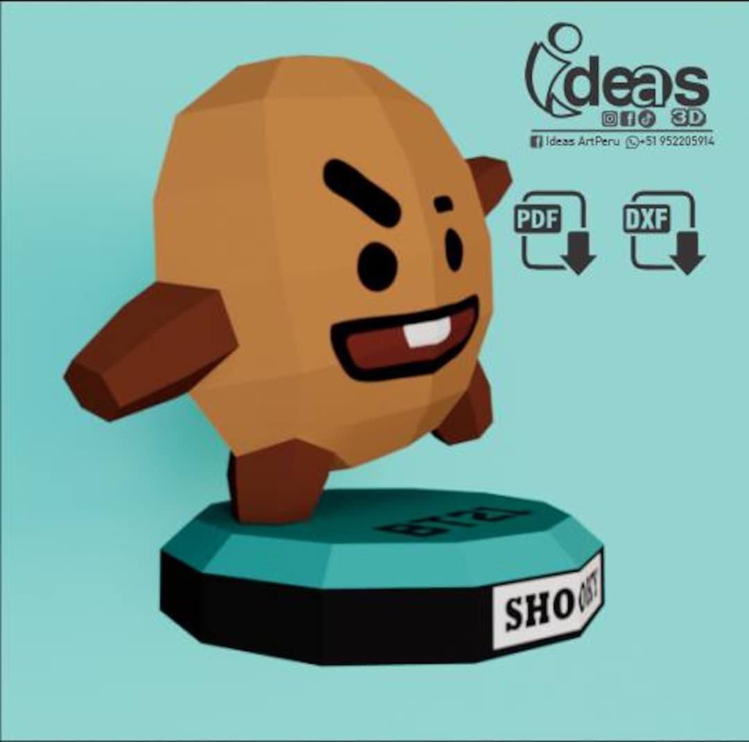 SHOOKY BT21 With Texture - Etsy