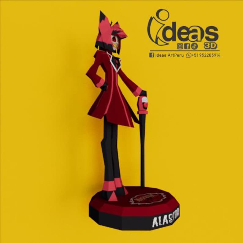 ALASTOR HOTEL HAZBIN With Texture - Etsy