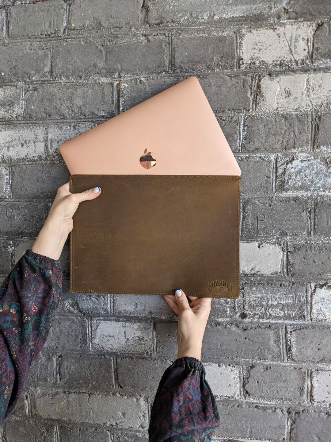 Custom Slim MacBook Pro 16 Inch Leather Sleeve, Personalized Remarkable ...
