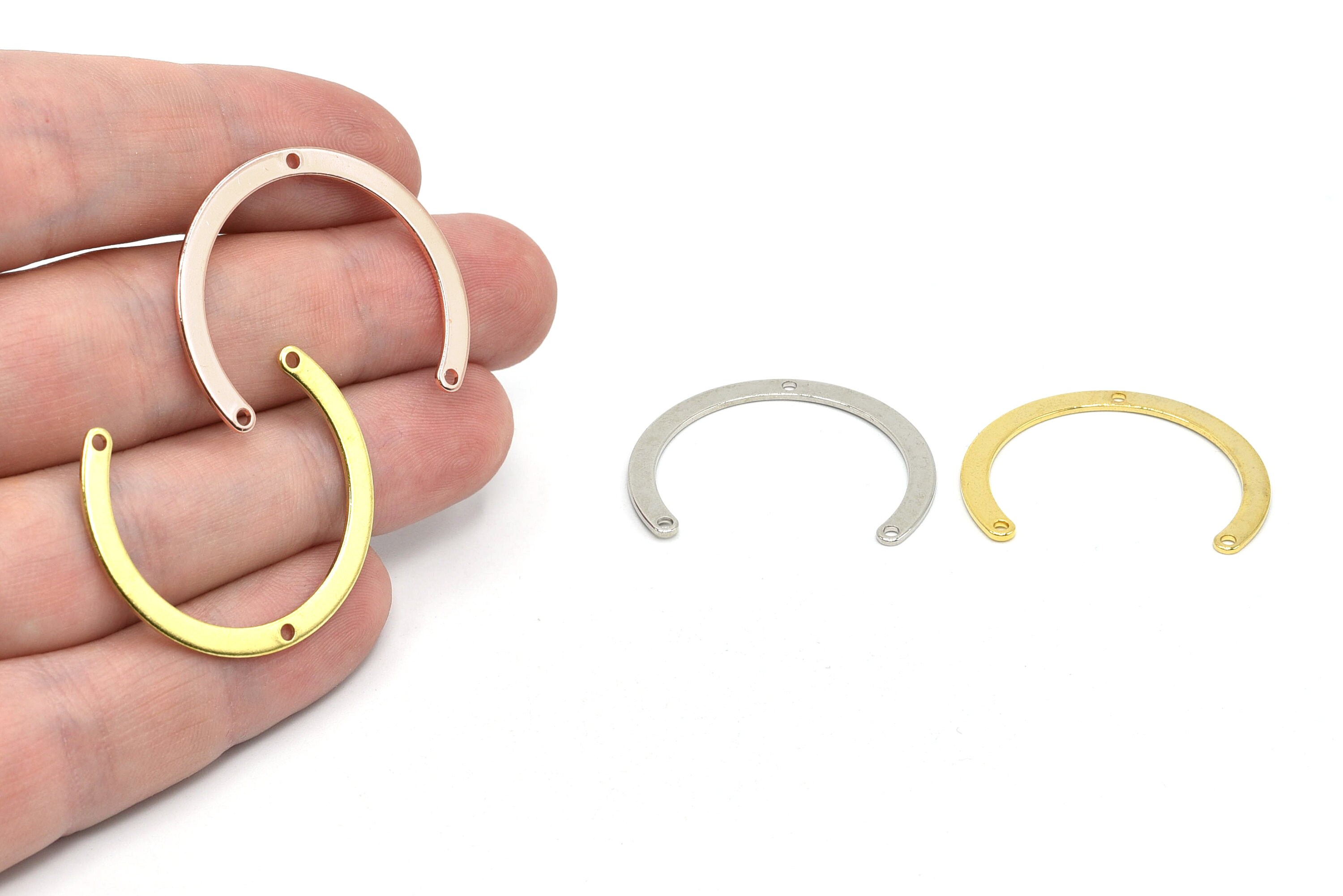 Messing Offene Runde Anhänger 3 Löcher offener runder - Etsy.de