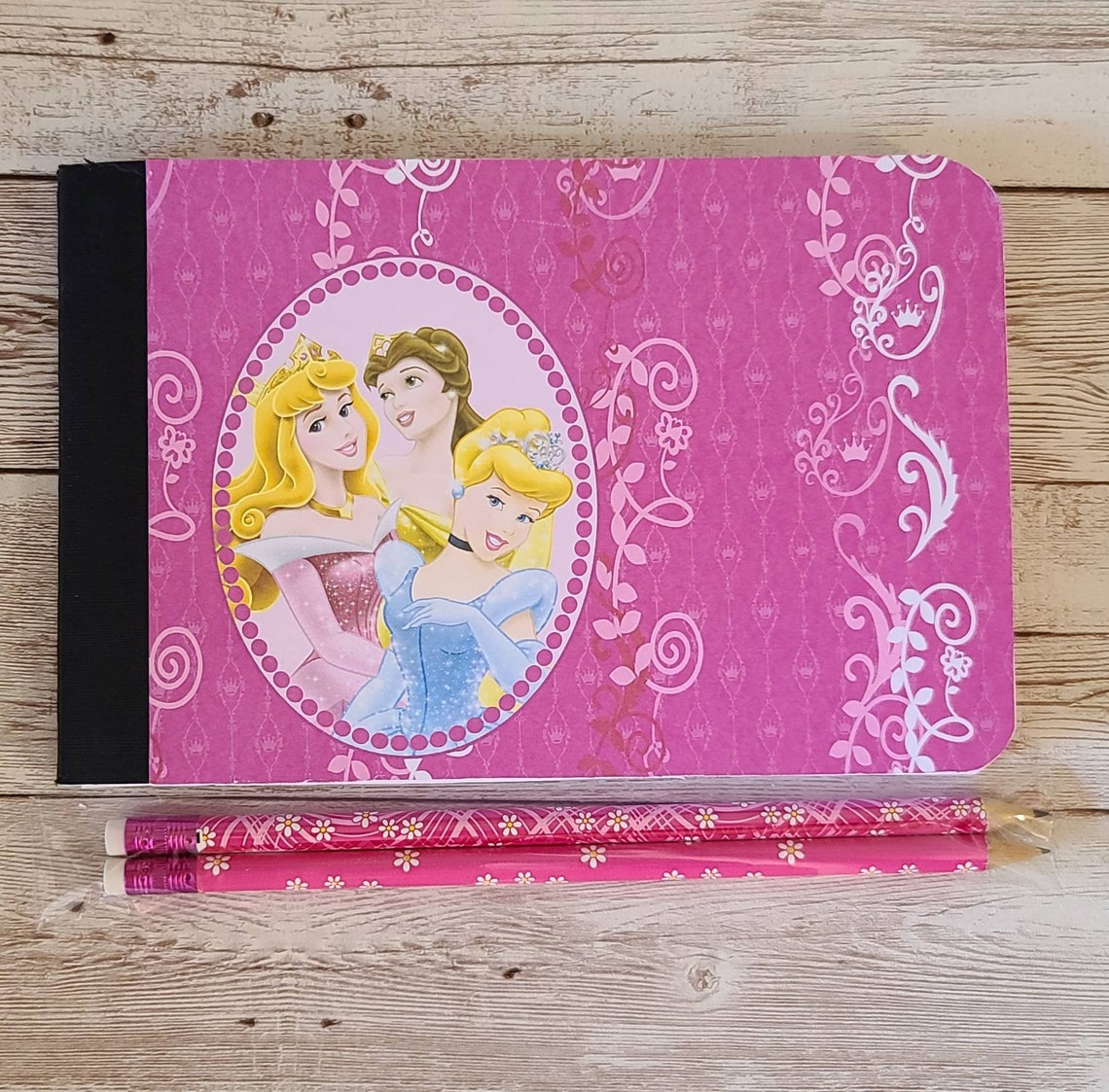 Disney Princess notebook and pencil set | Etsy
