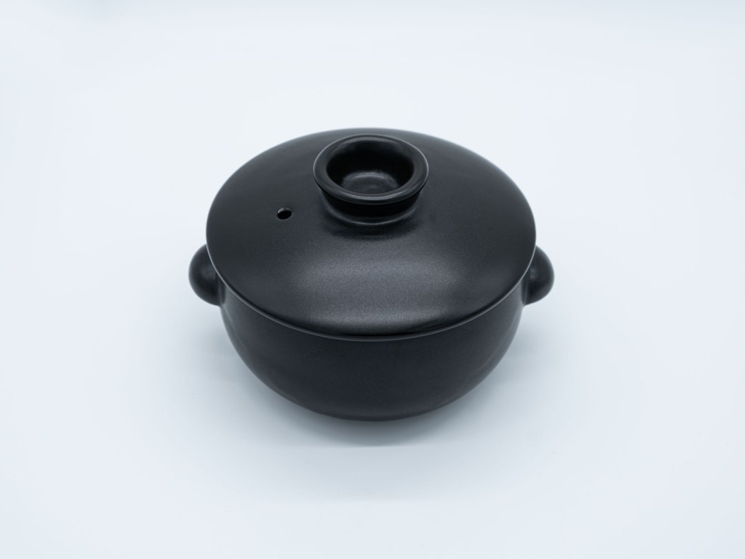 Handmade Korean Ttukbaegi Pot With Lid: Small Earthenware Kitchenware ...