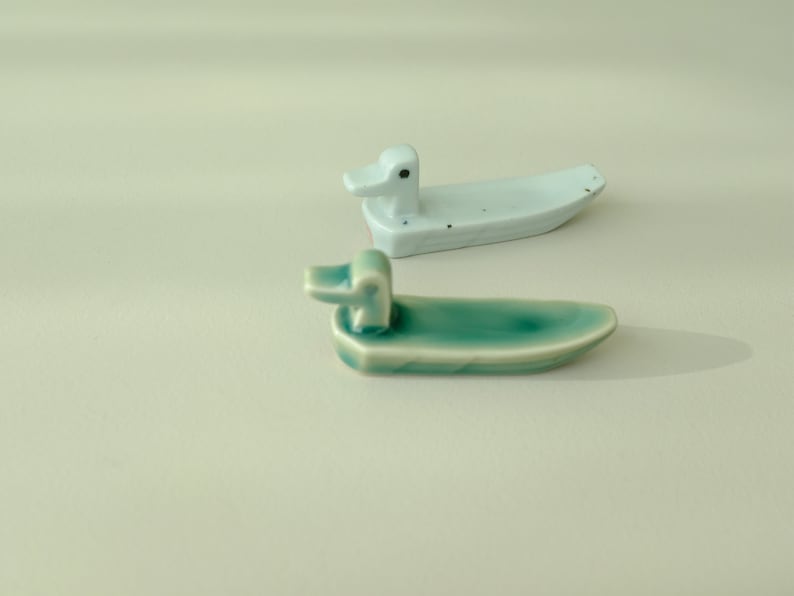 Set of Two Handmade Ceramic Duck Spoon & Chopstick Rest: - Etsy