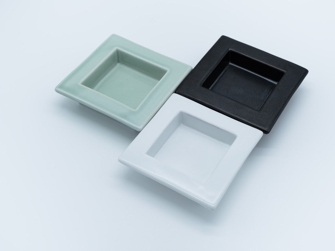 Handmade Ceramic Square Sauce Plate: Korean Pottery Gift - Etsy