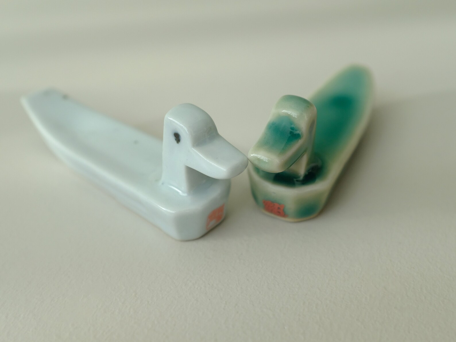 Set of Two Handmade Ceramic Duck Spoon & Chopstick Rest: - Etsy