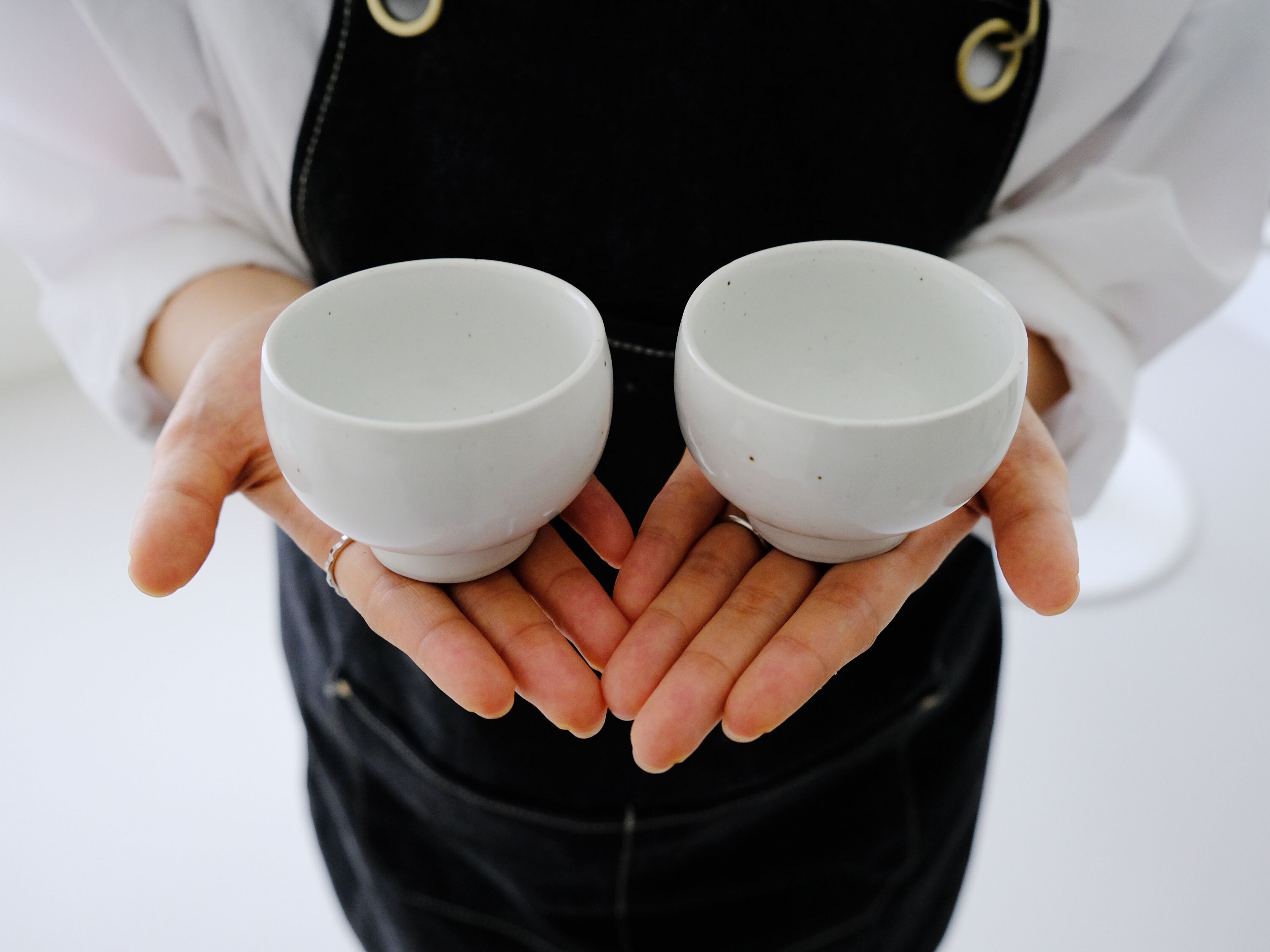 Set of Two Korean Traditional Baekja Tea Cups: Round Tea Cup - Etsy
