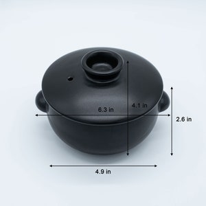 Handmade Korean Ttukbaegi Pot With Lid: Small Earthenware Kitchenware ...