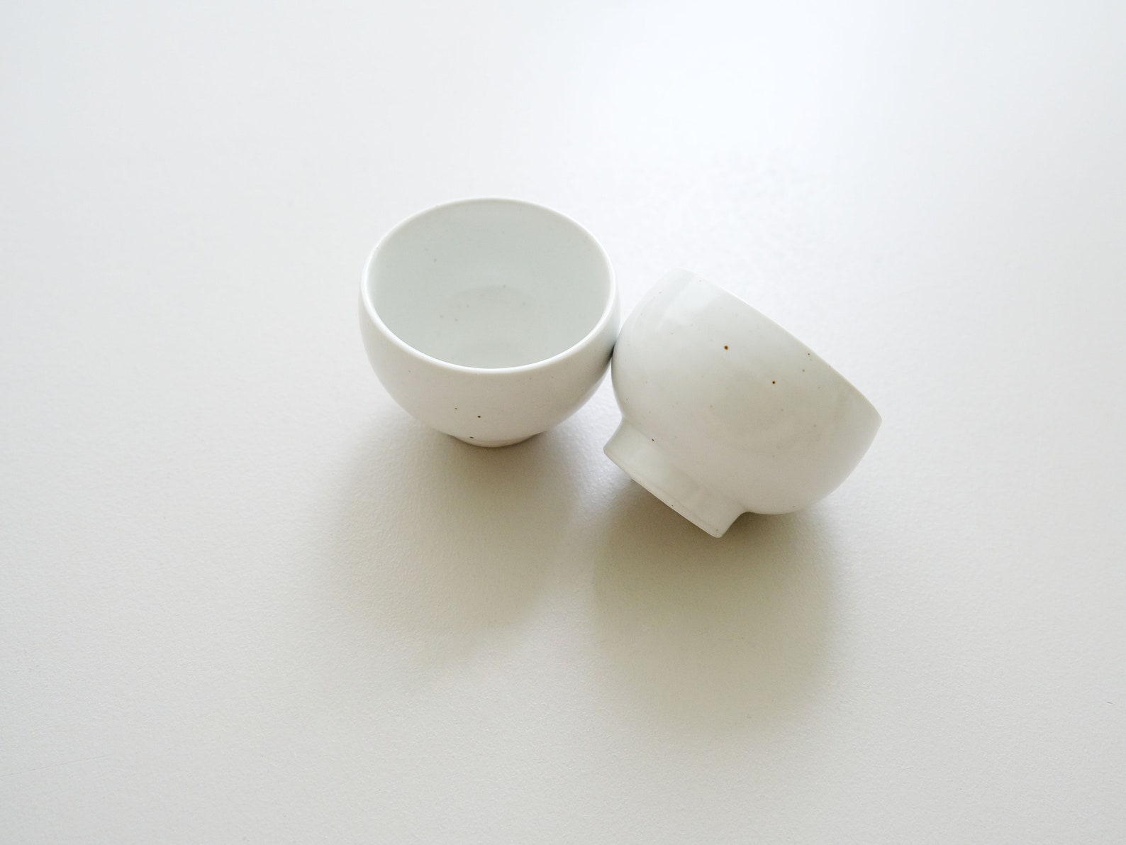 Set of Two Korean Traditional Baekja Tea Cups: Round Tea Cup - Etsy