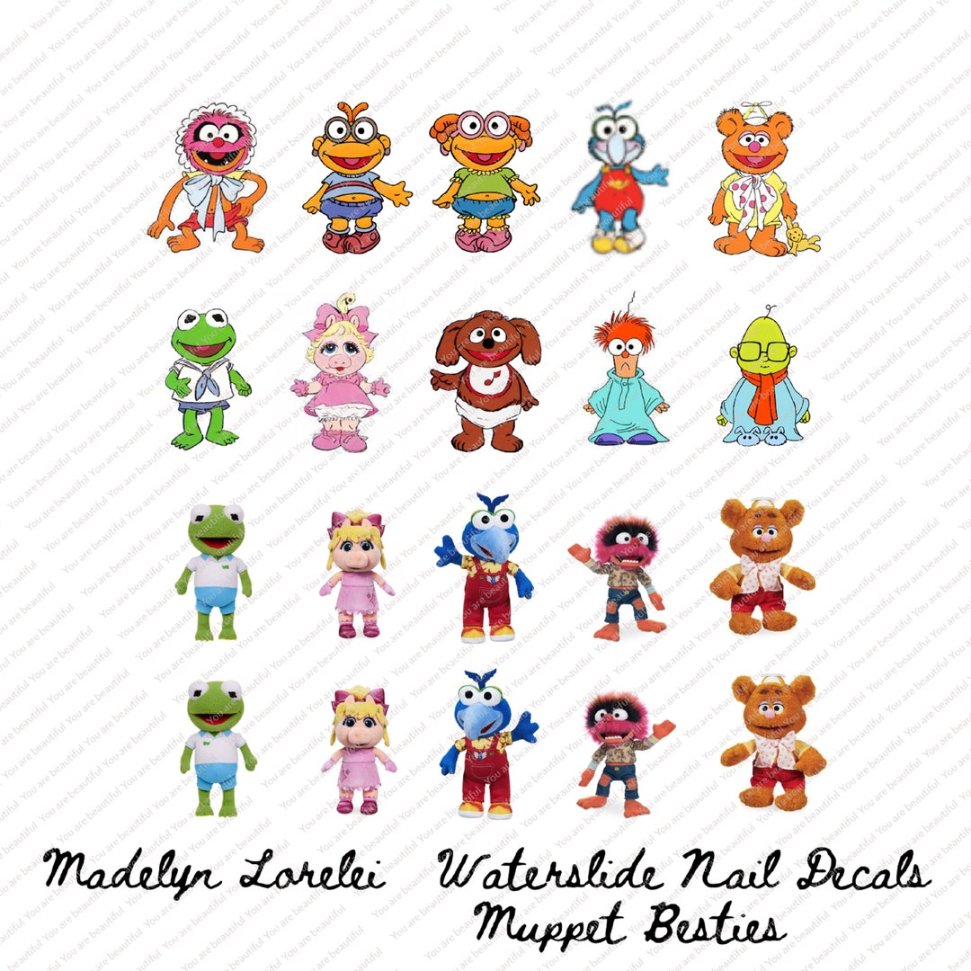 Muppet Besties Waterslide Nail Decals - Etsy