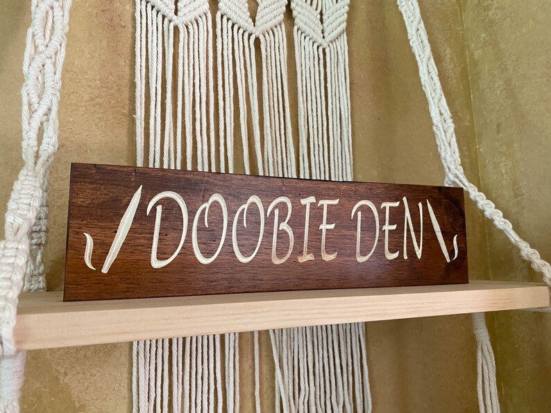 Doobie Den Sign Beautiful Handmade Marijuana Themed Carved - Etsy