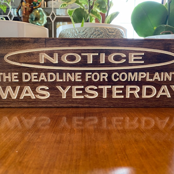 Complaints Sign - Etsy