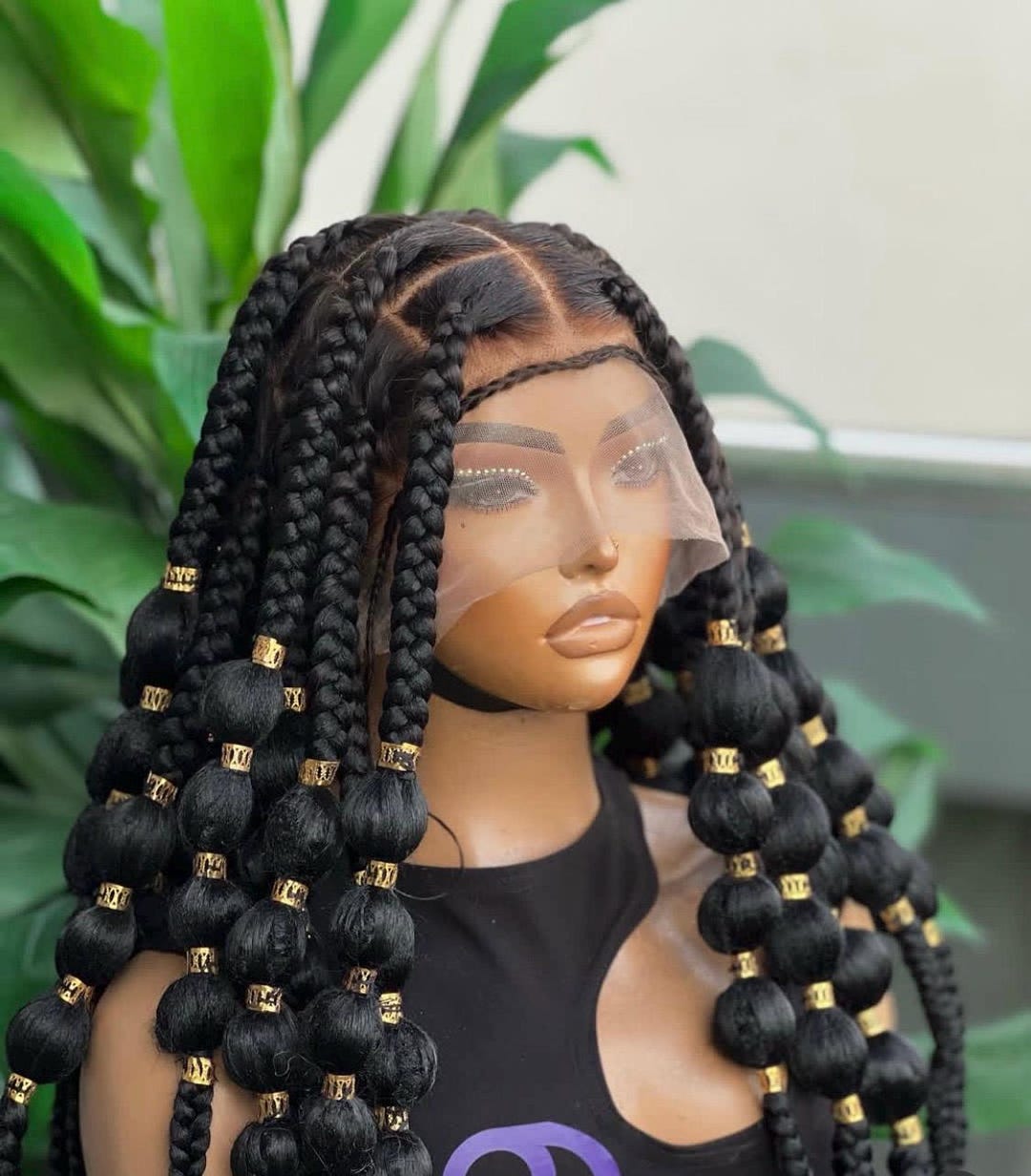 Big One One Braid,tangle Free,human Hair Lace,one One Braids ,full Lace ...