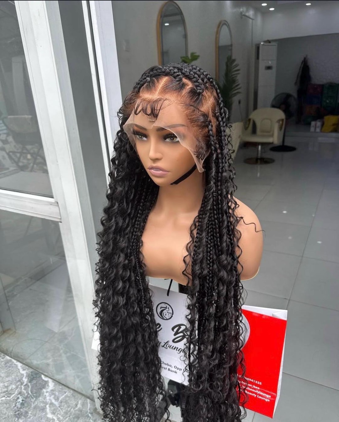 Big One One Braid,tangle Free,human Hair Lace,one One Braids ,full Lace ...