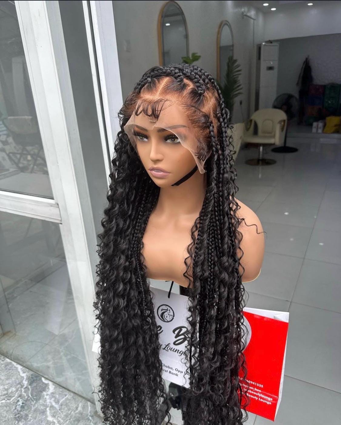 Big One One Braid,tangle Free,human Hair Lace,one One Braids ,full Lace ...