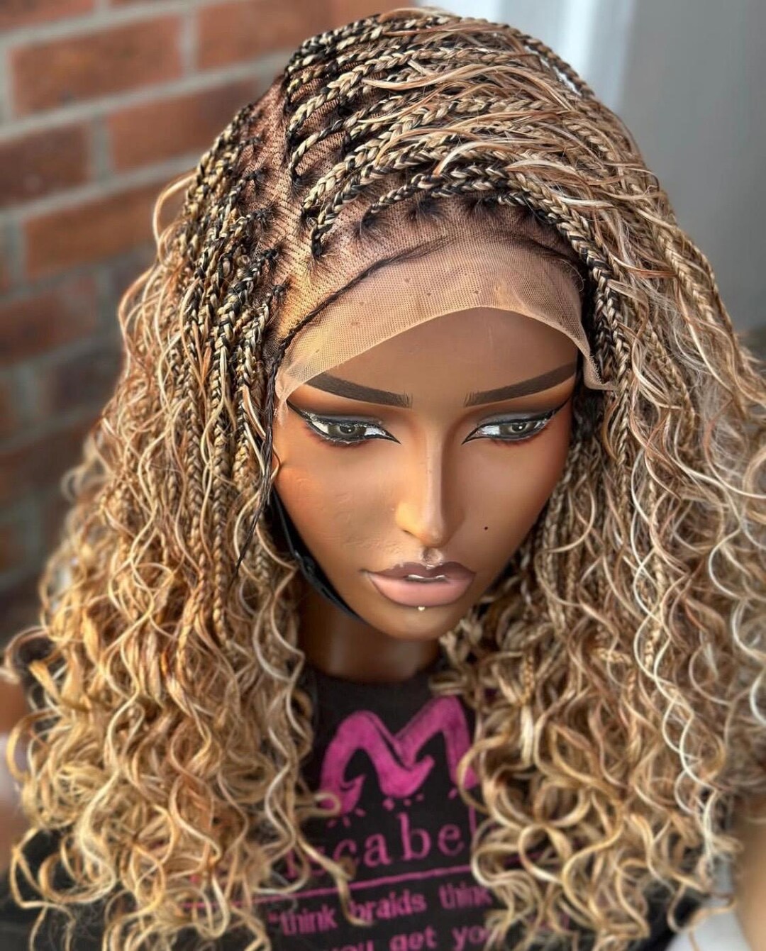 Goddess Braids,braided Wig,braids Wig,tangle Free,human Hair,ready to ...