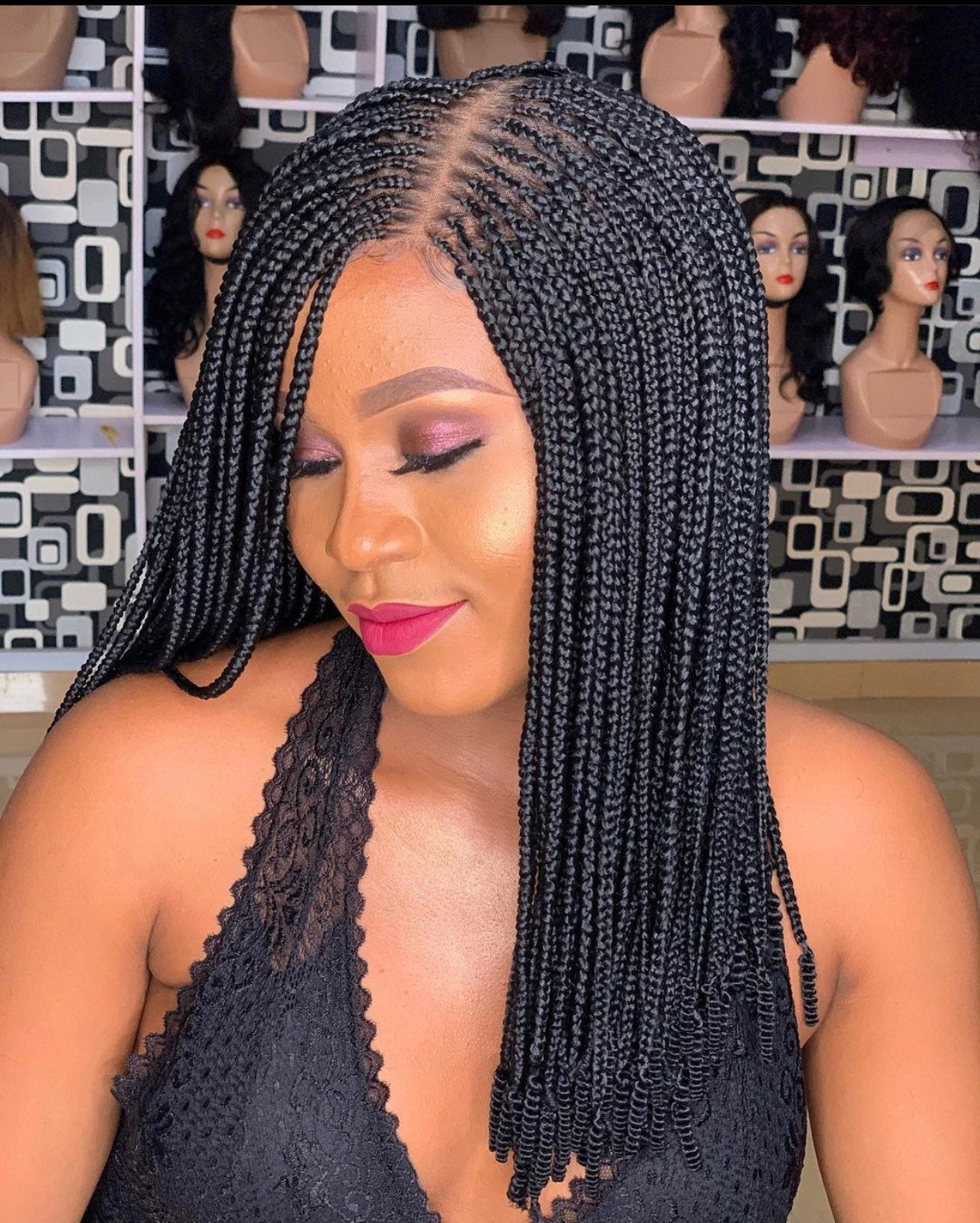 Ghana Weave Weaving Feedin Braids Cornroll Corn Roll Wigs Wig - Etsy