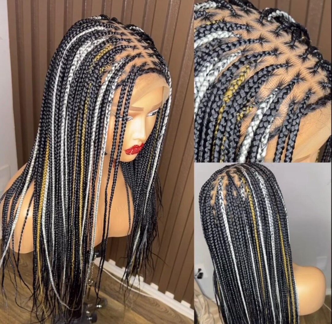 Braided Wig,box Braids,one One Braids,mix Colour Braids,big Braids ...