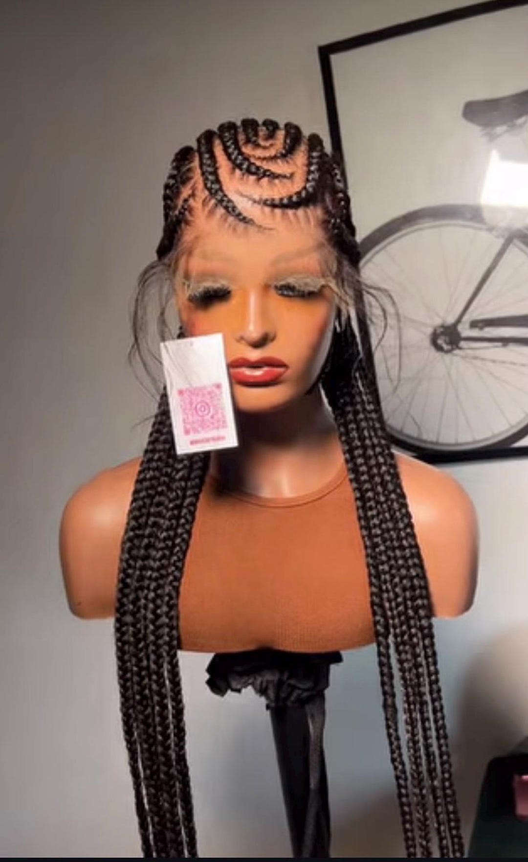 Corn Row,braided Wig,braids Wig,boho Braids,ready to Ship,full Lace ...