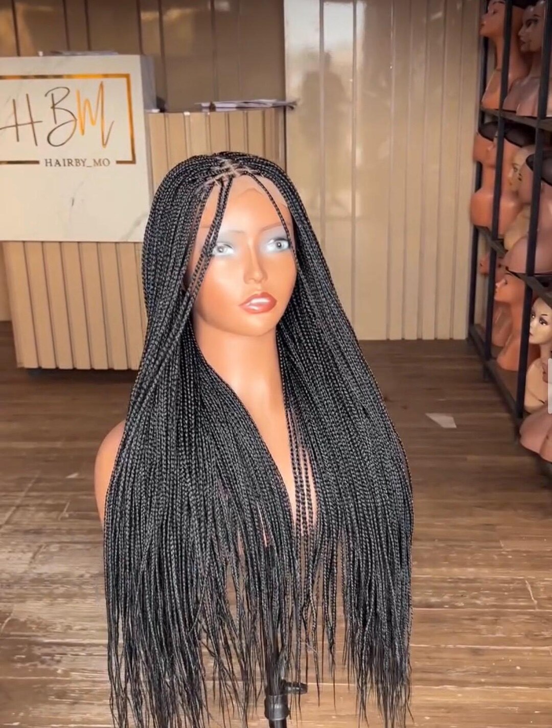 Braided Wig,knotless Braids, One One Braids,ready to Ship,closure Wig ...