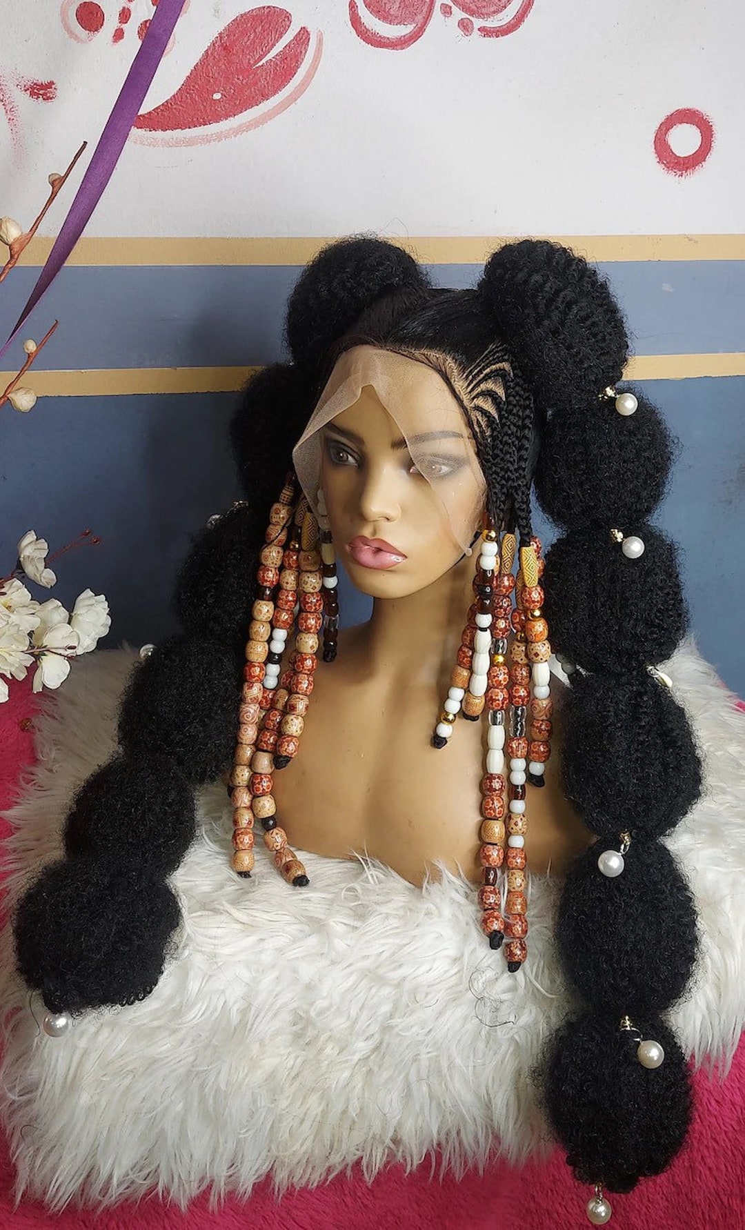 Braids Knotted Braids Kokobilo Rapped Braids Braided Wig Wigs - Etsy