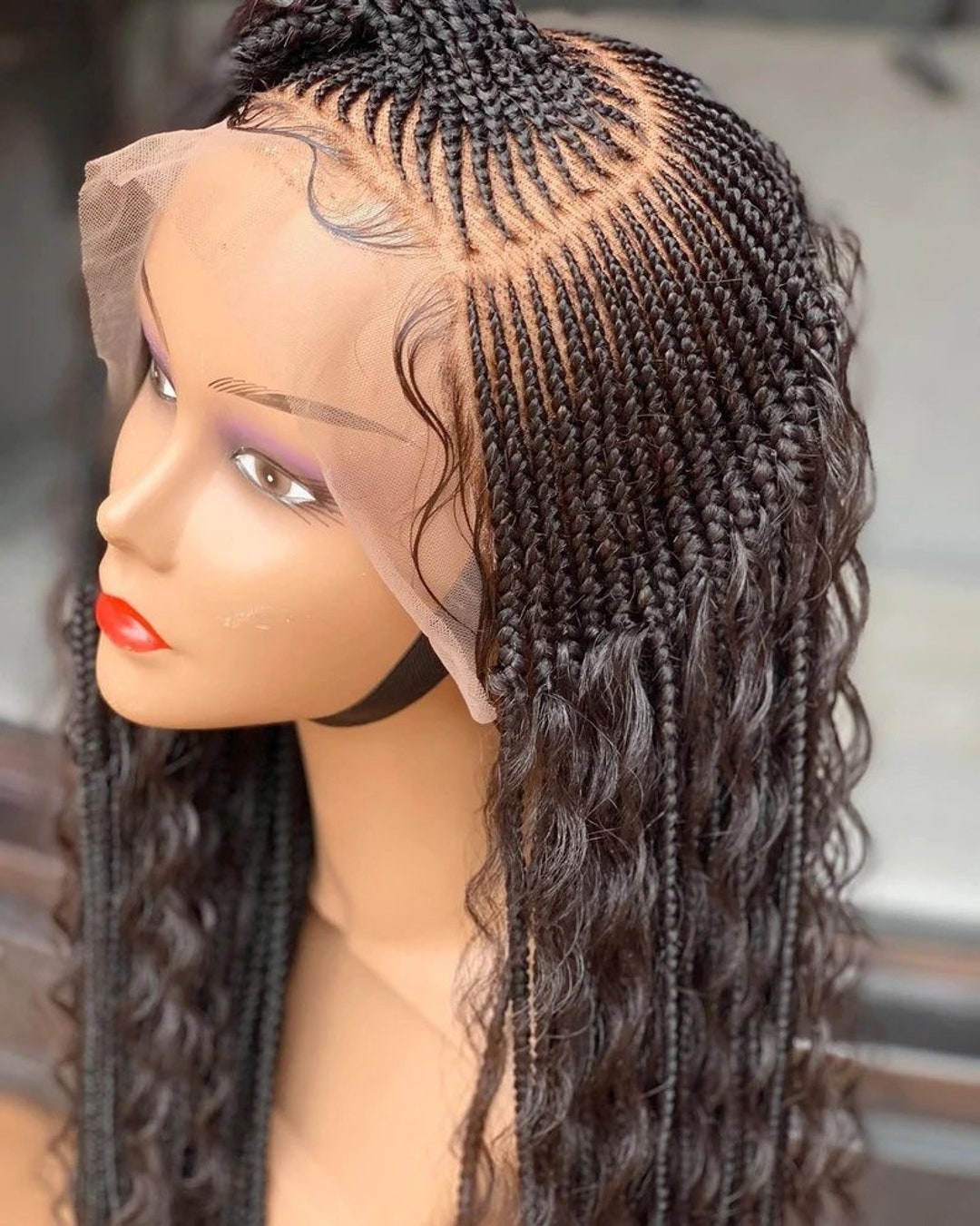 Braided Wig, Braided Wigs, Box Braids, Box Braided Wig, for Black Women ...