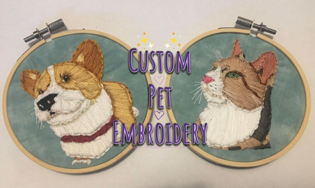 Custom Pet Embroidery - Etsy