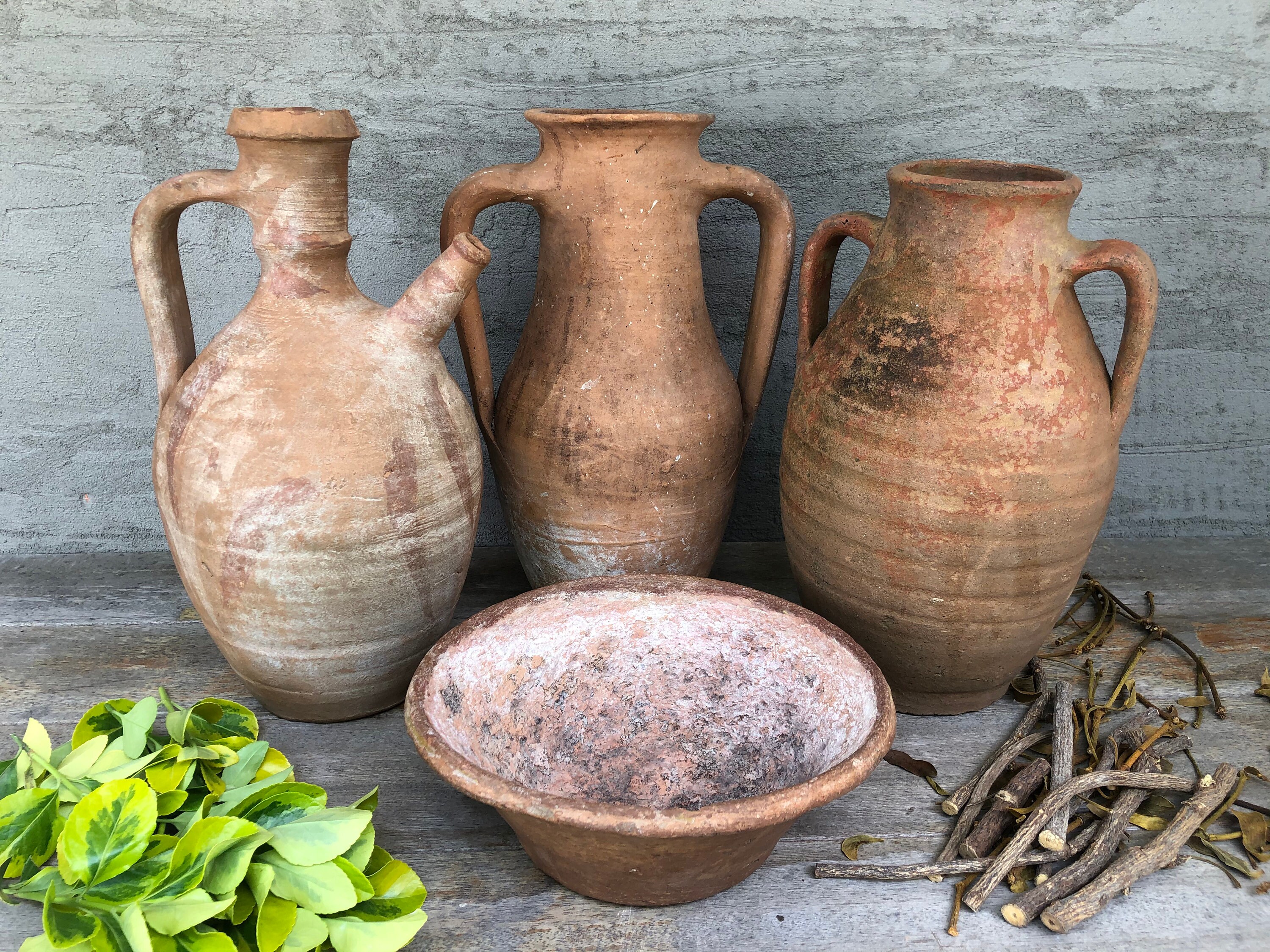 Antique Vessel Primitive Clay Pot Wabi-sabi Décor Rustic | Etsy