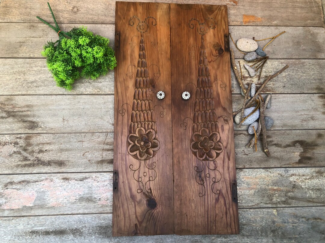 Antique Primitive Handmade Wooden Door, Rustic Wall Décor, Vintage ...