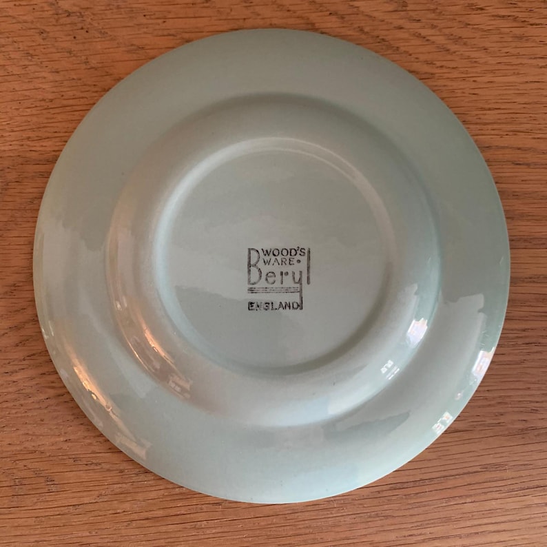 Vintage Woods Ware Beryl Side Plates, Set of 4 Green Plates - Etsy