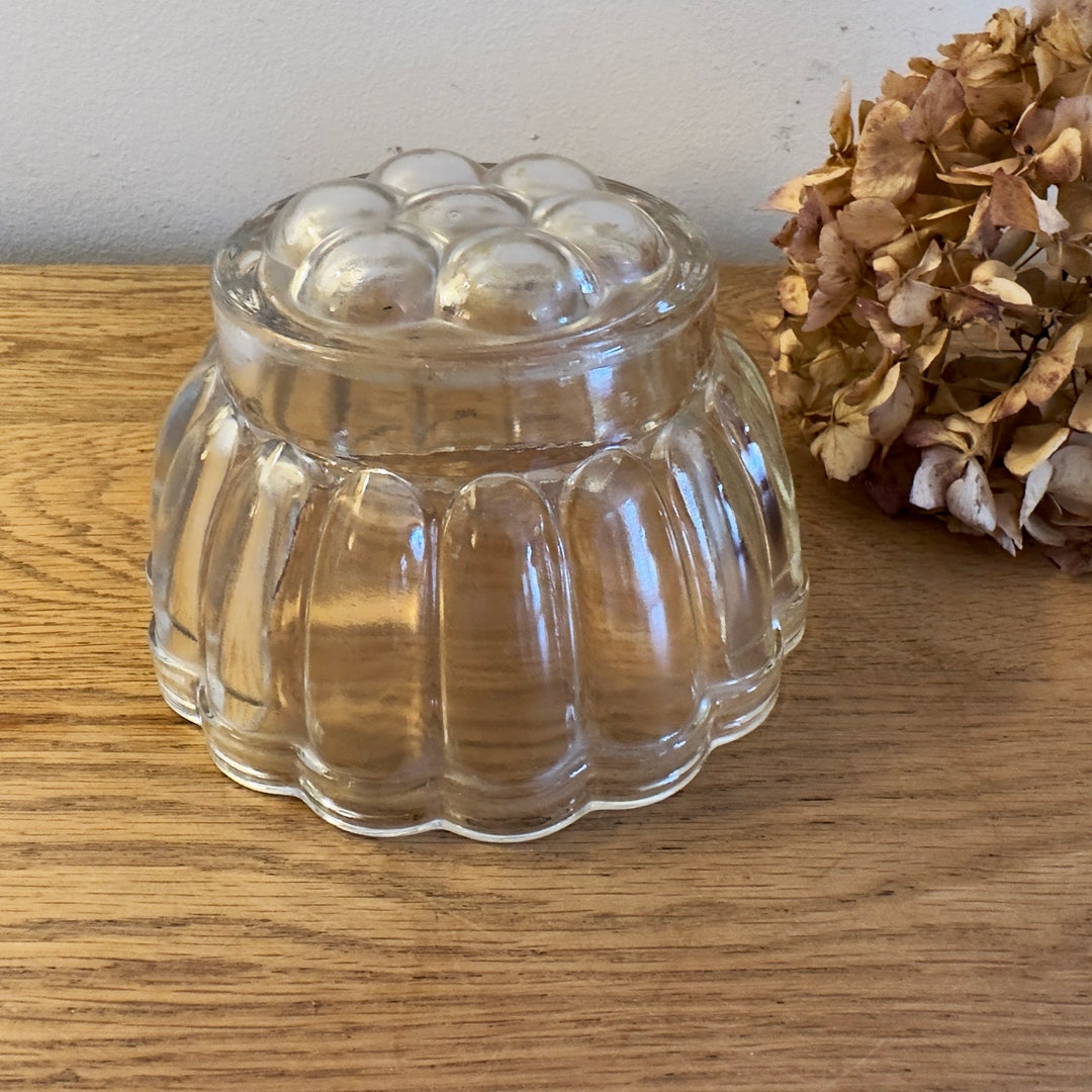 Vintage Glass Round Jelly Mould, Vintage Cookware - Etsy