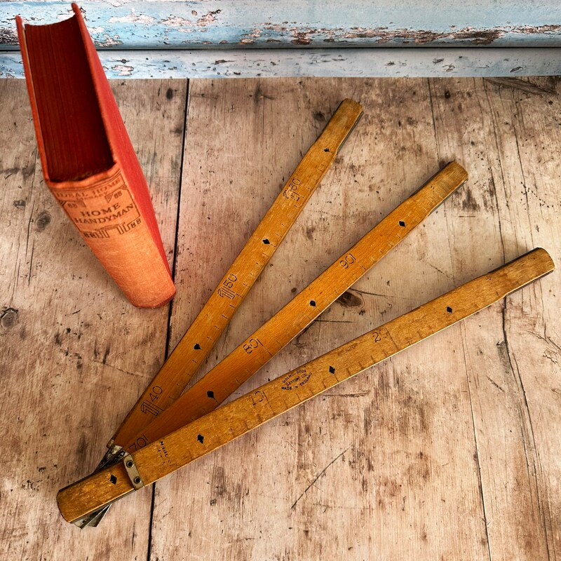 Vintage Wooden Ruler - Etsy