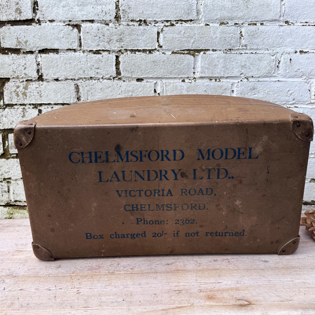 Vintage Laundry Box, Vintage Home - Etsy